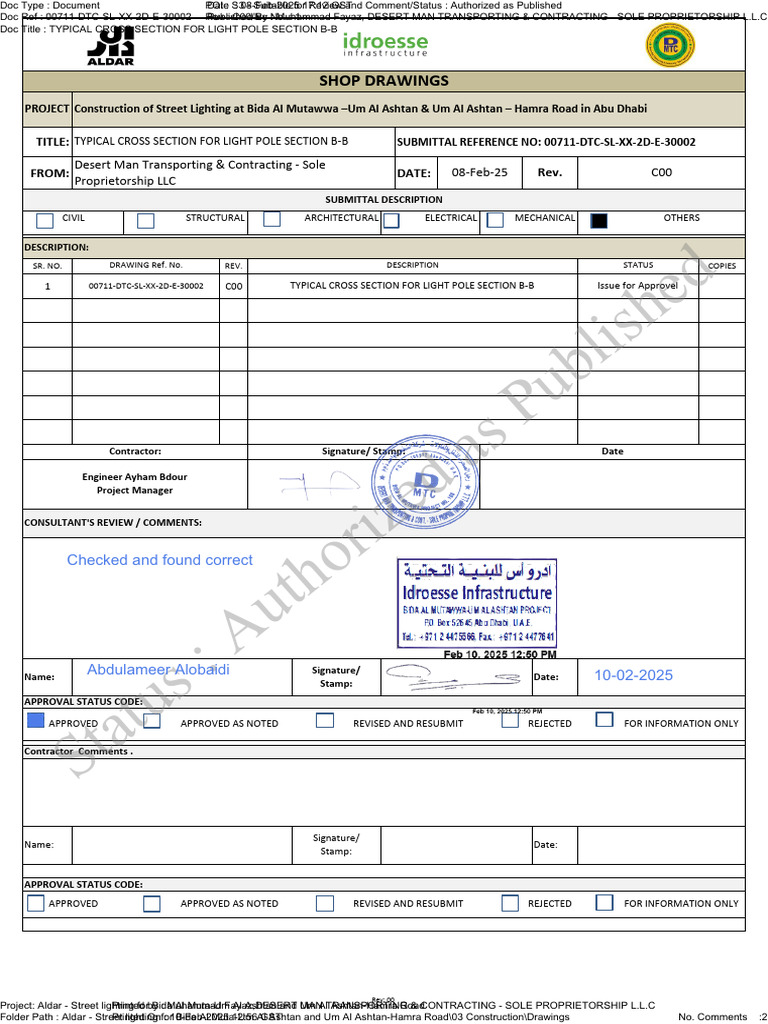 00711-DTC-SL-XX-2D-E-30002 - Markups | PDF