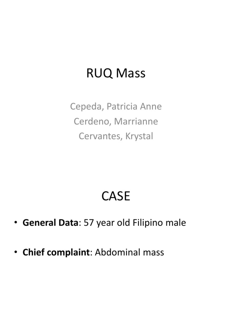 RUQ Mass | PDF | Hepatitis | Cirrhosis