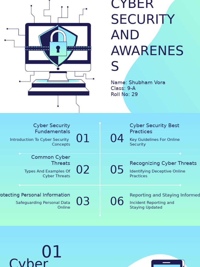 Cyber Security Awareness for Class 9 | PDF | Security | Computer Security