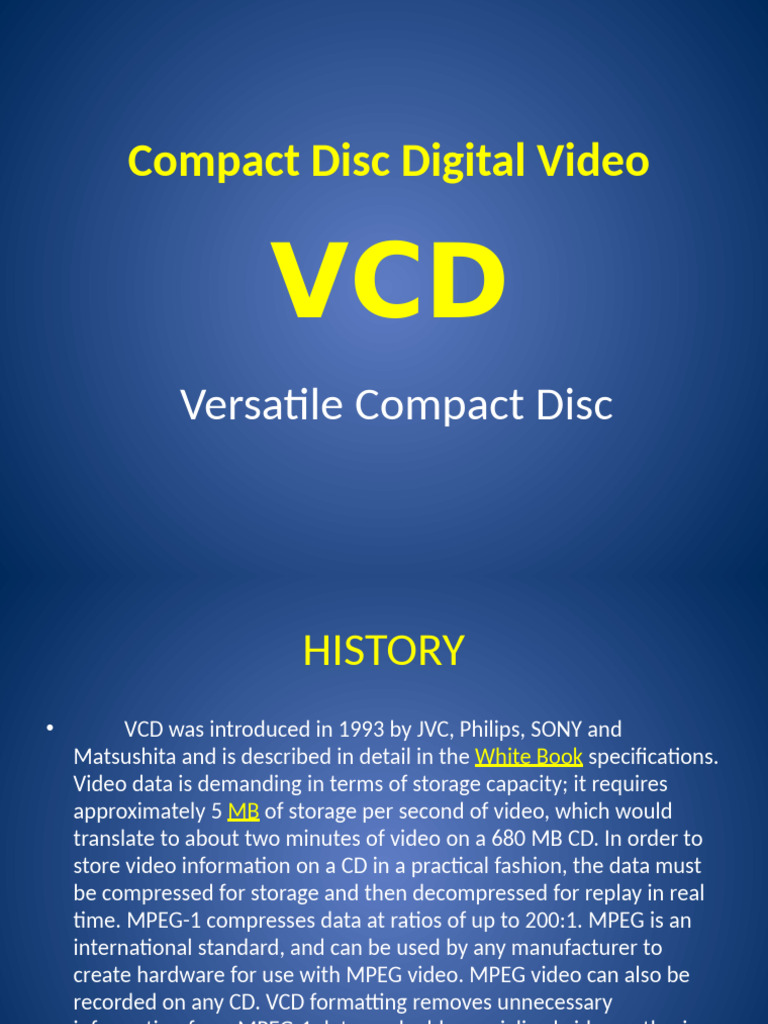 Compact Disc Digital Video | PDF | Compact Disc | Video