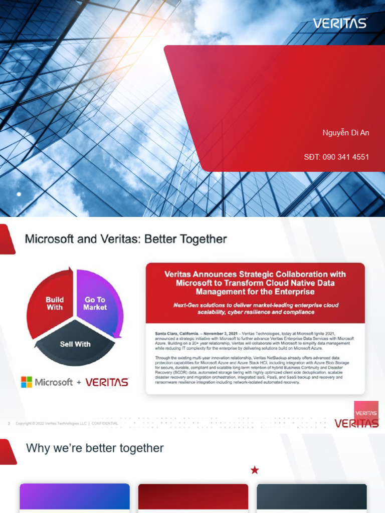 Microsoft - Veritas Better Together | PDF | Backup | Cloud Computing