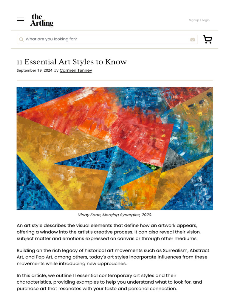 Contemporary Art Styles Explained - The Artling Artzine | PDF ...