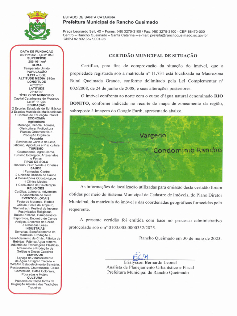 Certidão 352-2025 | PDF