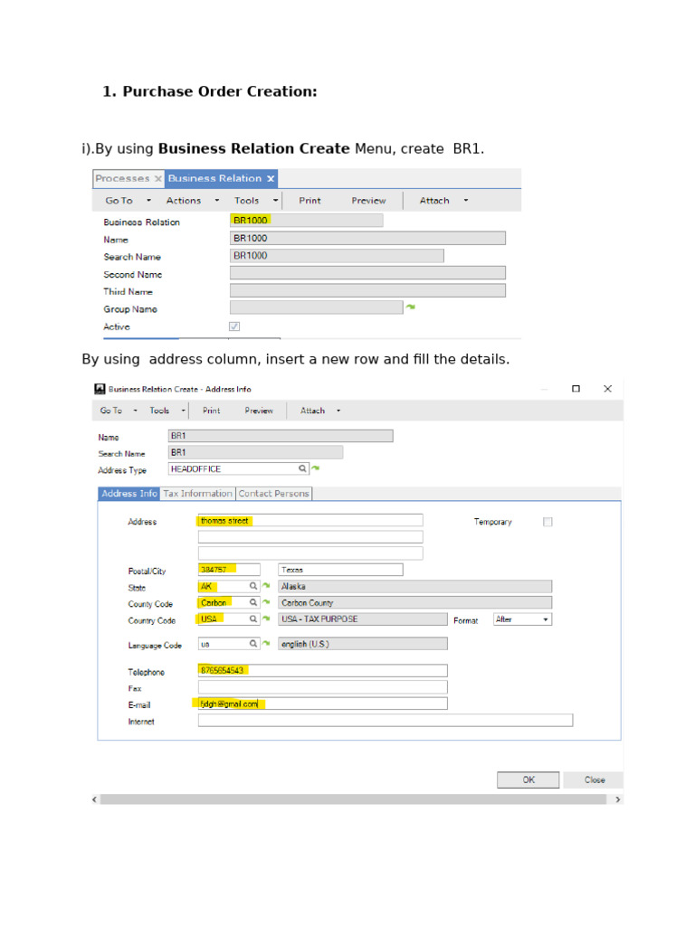 Purchase Order Flow Task | PDF