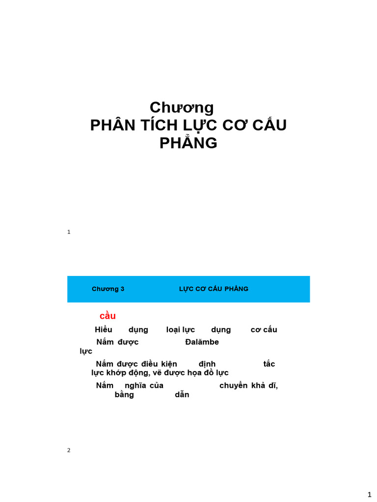Chương 4 Phan Tich Luc Co Cau Phang | PDF