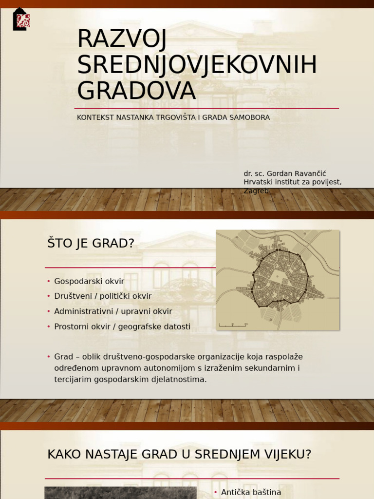 Razvoj Srednjovjekovnih Gradova | PDF