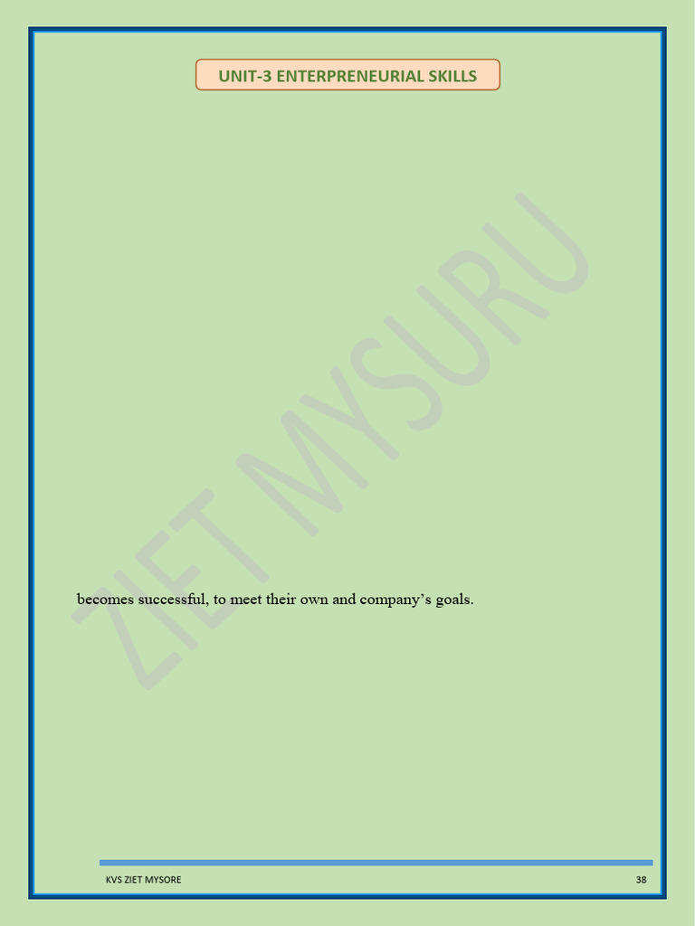 Class 9 Entrepreneurship Skills Overview | PDF | Entrepreneurship ...