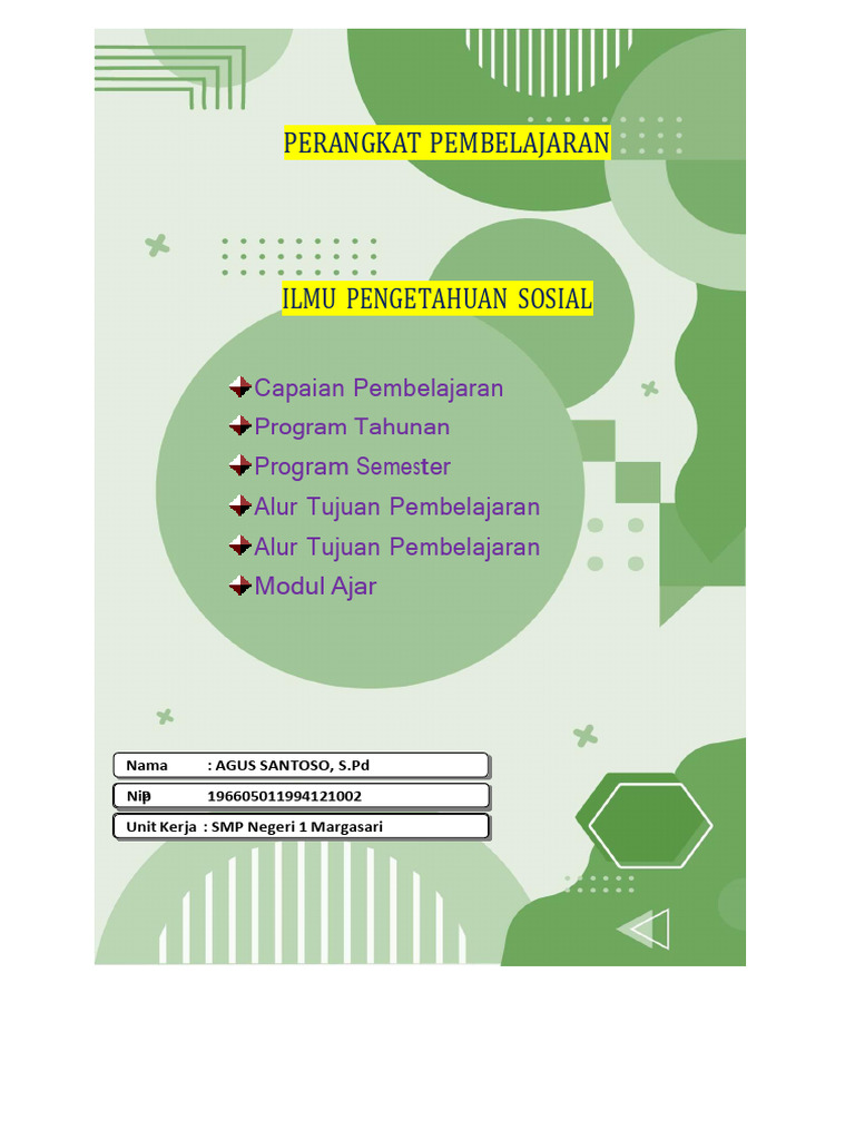 Perangkat Ajar Kurmer - Ips Kelas 9-01 Aguss | PDF