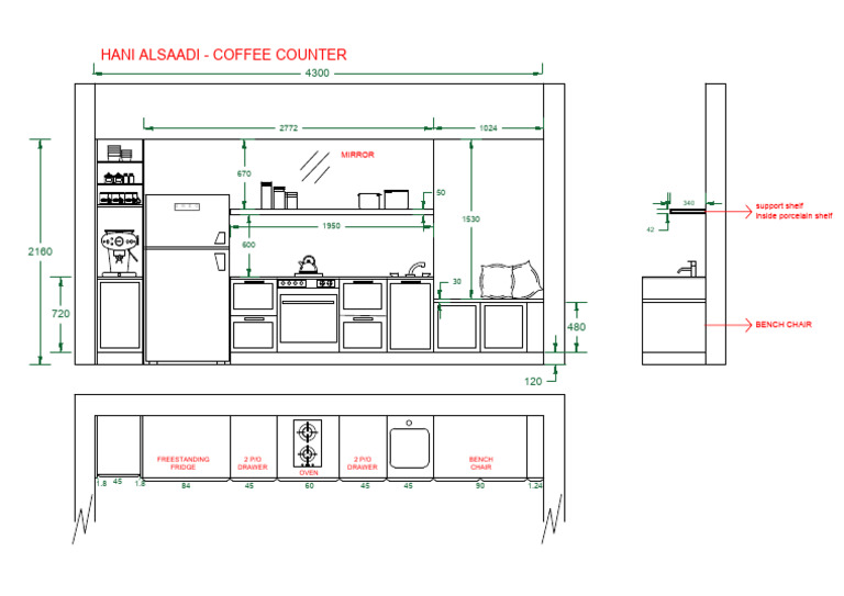 Coffee Counter Dimensions Guide | PDF
