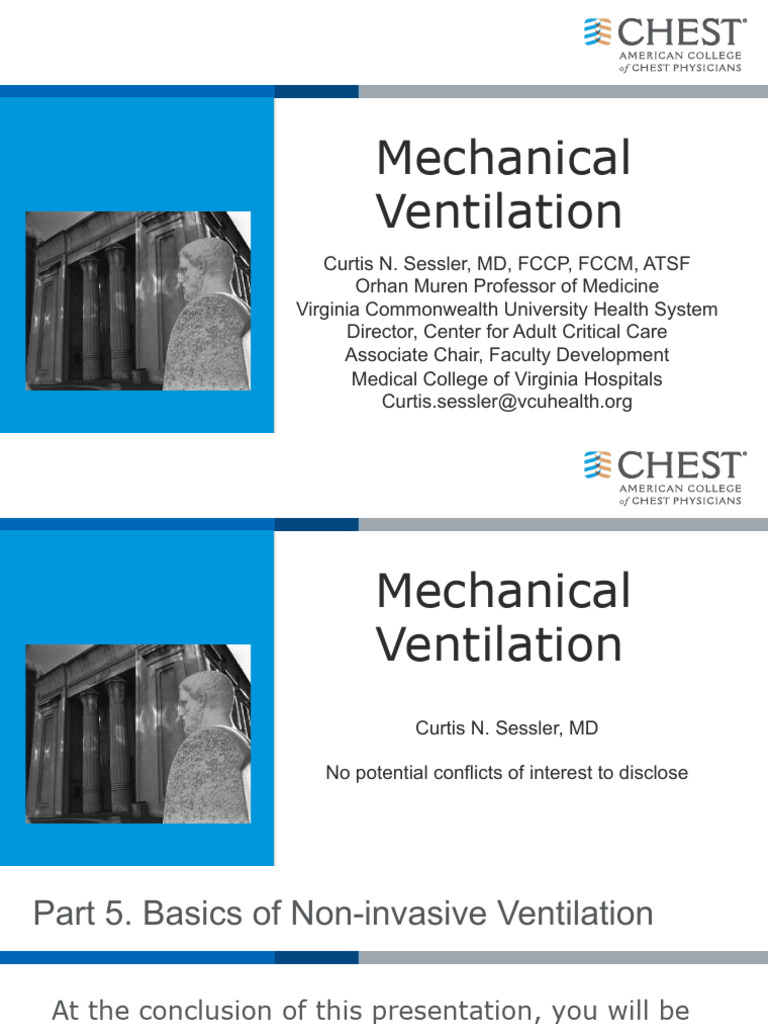 10 - Mechanical Ventilation Part 5 - Basics of Non-Invasive Ventilation | PDF | Medicine ...