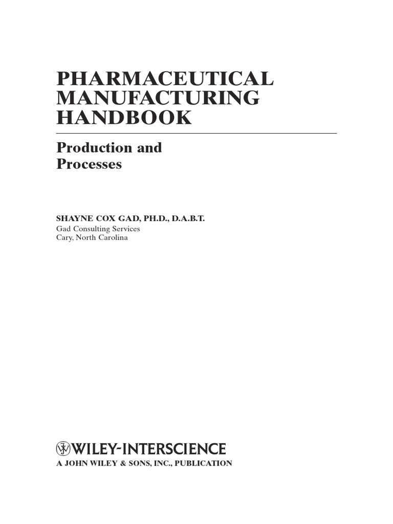 Pharmaceutical Manufacturing 5 | PDF