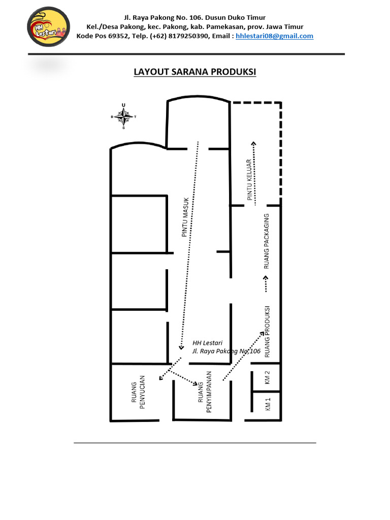 Denah Layout Sarana Produksi | PDF