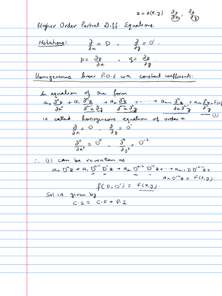 Notes Pde 1 Pdf
