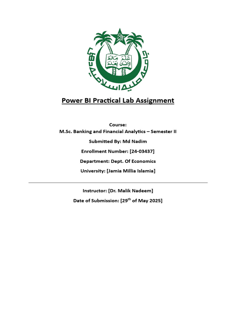 Lab File Power BI MD Nadim | PDF | Comma Separated Values | Chart