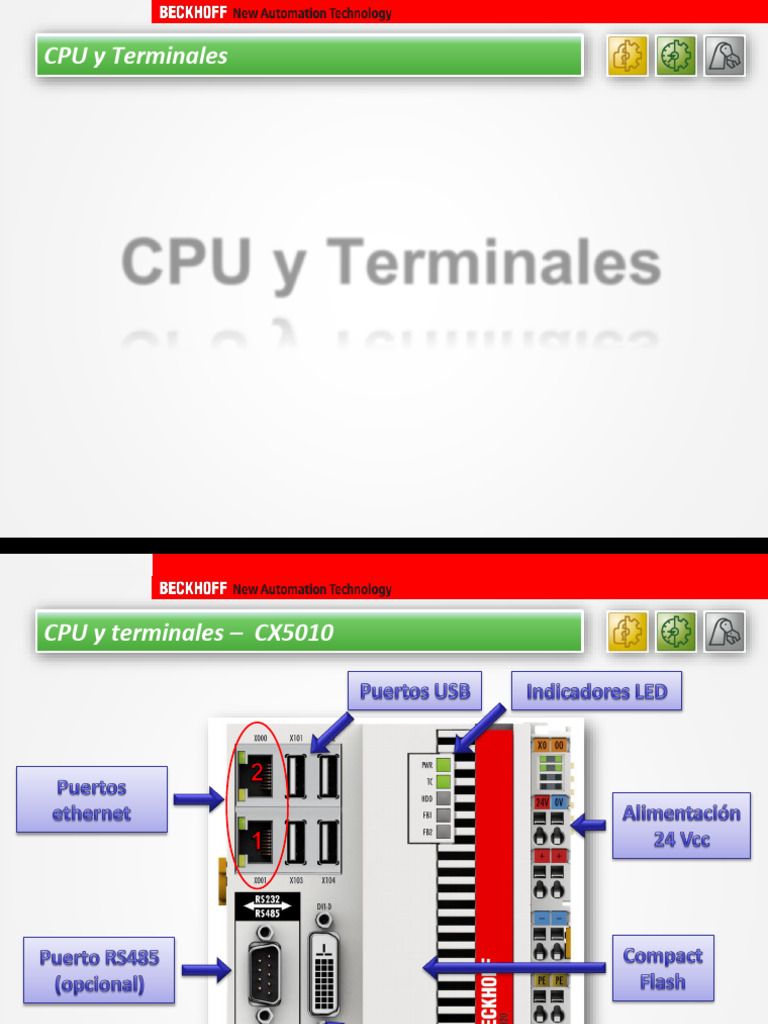 03 - CPU y Terminales | PDF | Ingenieria Eléctrica | Electrónica