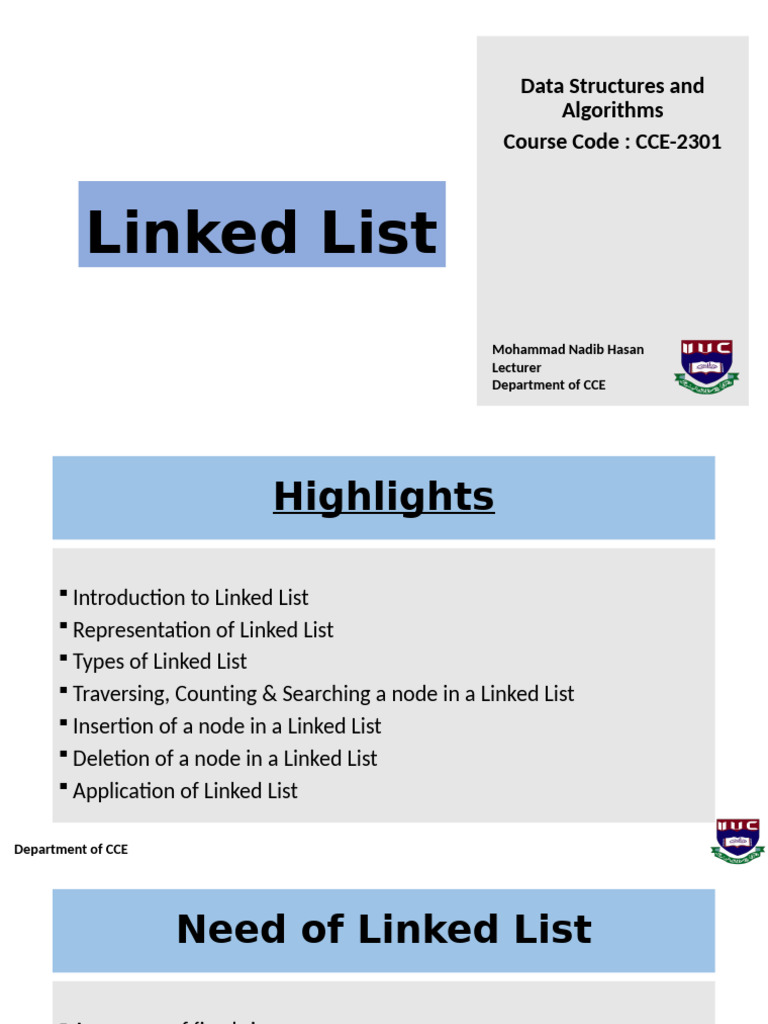 Chapter 4 Linked List Part 1 | PDF | Pointer (Computer Programming) | Data Management