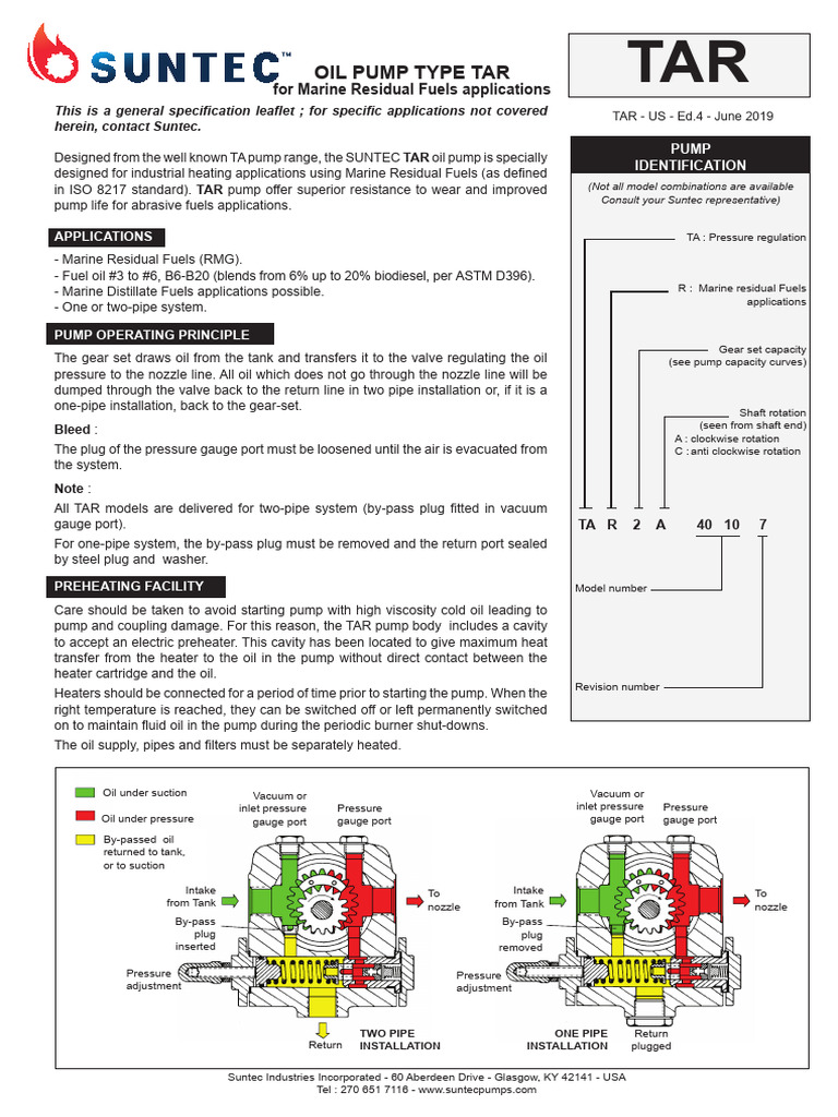 Tar-Us Ed5 Nov2023 Oil Pump | PDF | Pump | Fuel Oil