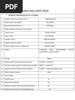Student - Profile - For KVS Samagam Portal | PDF