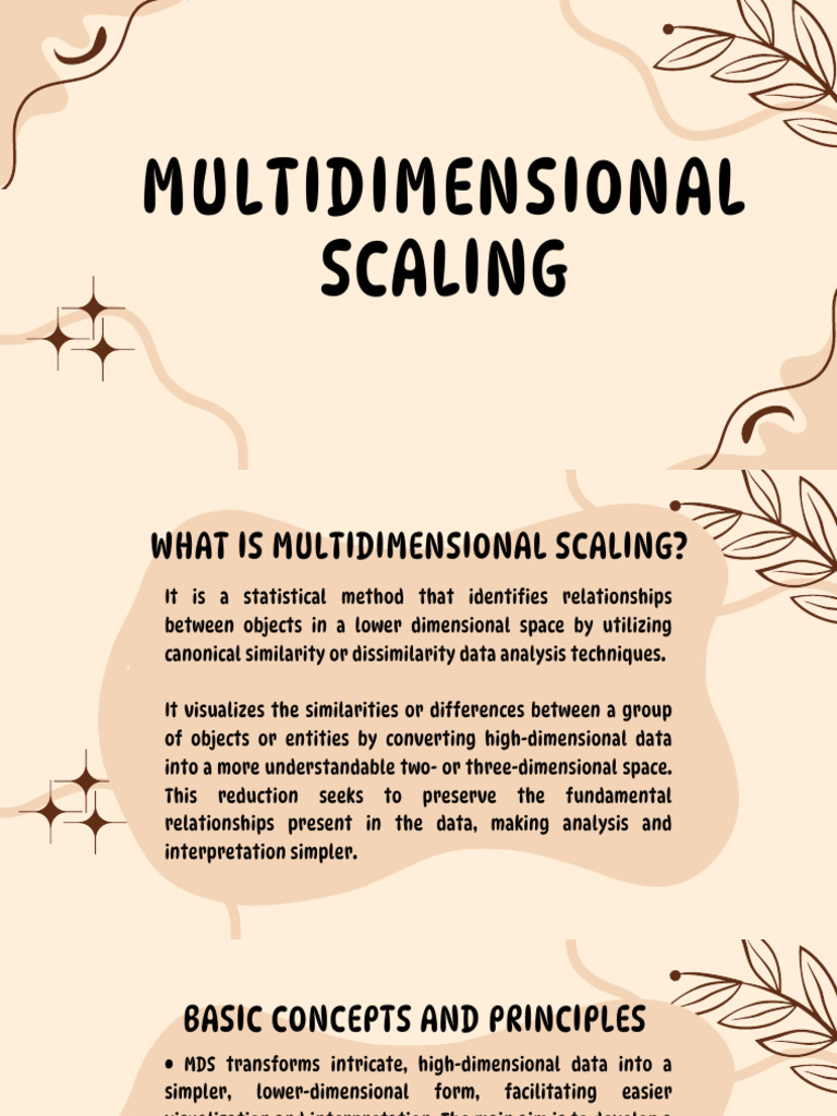Understanding Multidimensional Scaling | PDF | Applied Mathematics