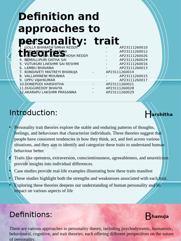 Personality Traits - Psychology | PDF | Extraversion And Introversion | Psychology