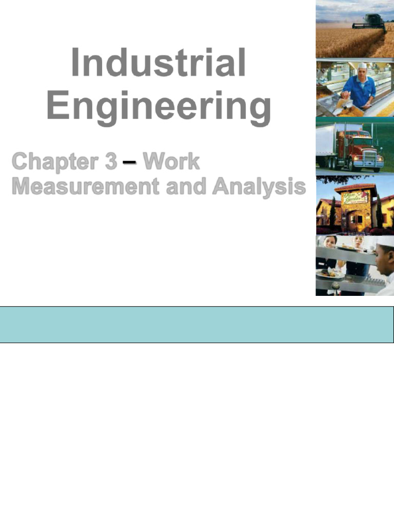 Chapter 3 Work Measurement and Analysis Mem675 Part1&2 | PDF | Warehouse | Labour Economics