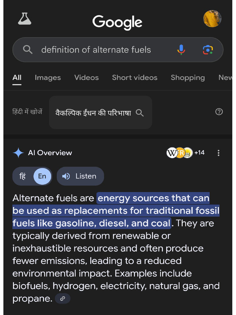 Content (Alternate Fuels) | PDF