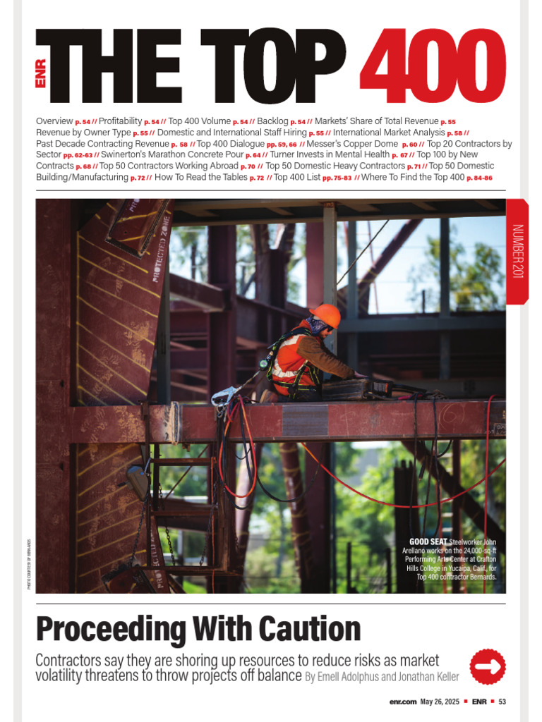 ENR Top 400 Contractors 2025 Insights | PDF | Tariff | Economies