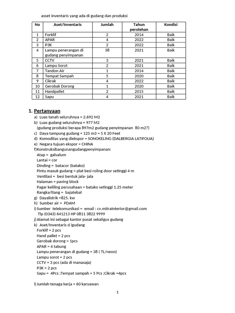 Pertanyaan Umum Audit t4 Lain Fix | PDF