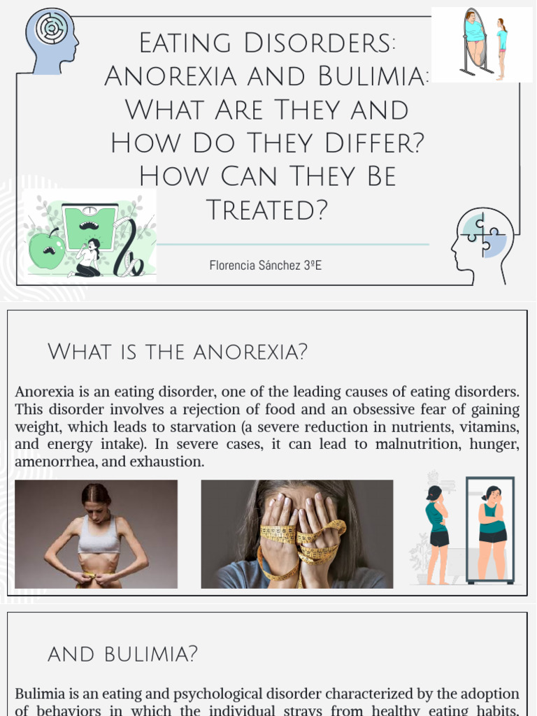 Slidesgo Eating Disorders Anorexia and Bulimia What Are They and How Do ...