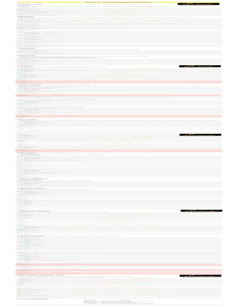 Class Relationships and Inheritance - 2 | PDF | Class (Computer Programming) | Method (Computer ...