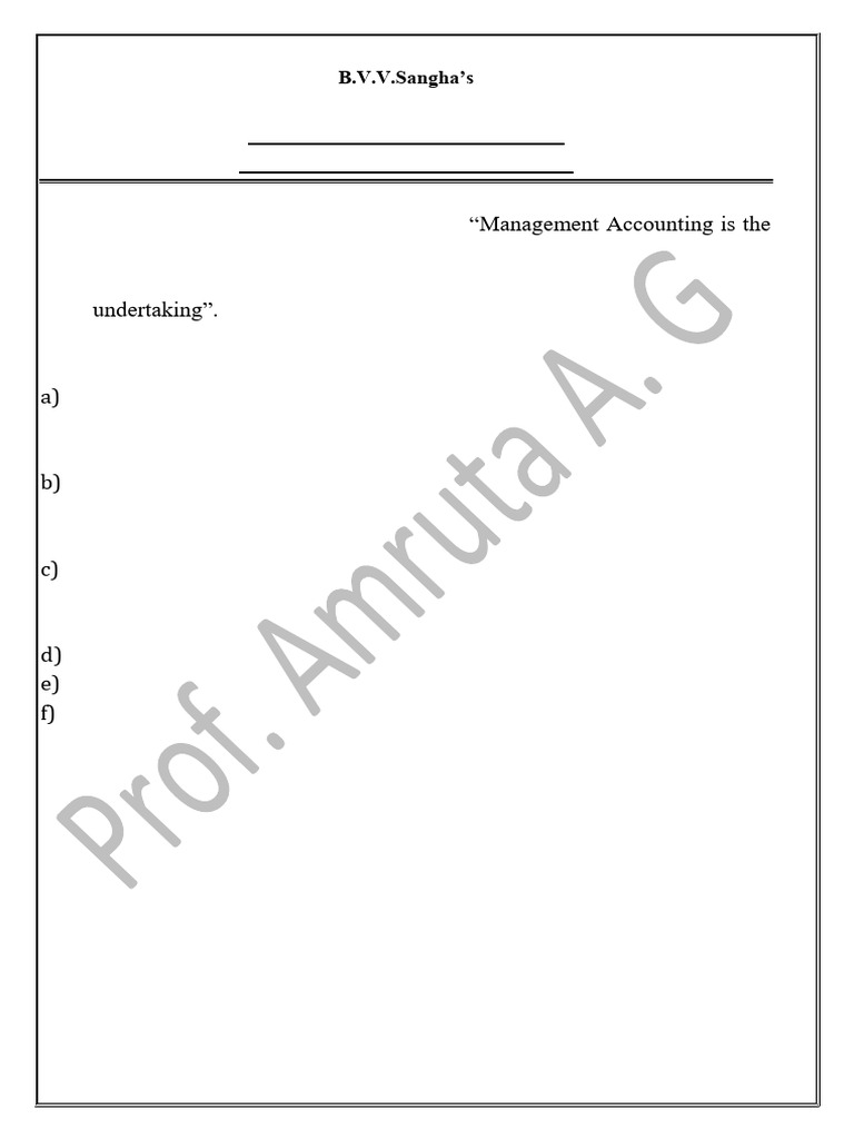 Management Accounting 2 Marks Pdf Cash Flow Statement Income
