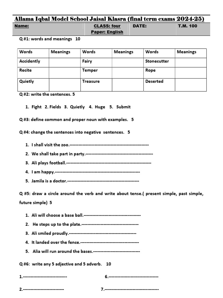 Four Eng Final - 103409 | PDF | Syntax | Grammar