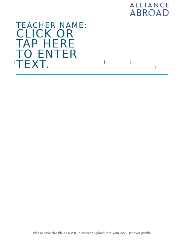 AAG 2025 Resume Template | PDF