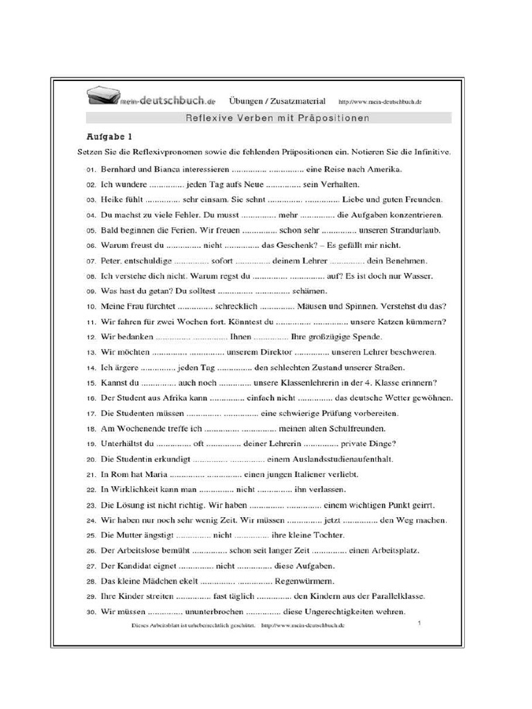 Reflexive VERBEN | PDF