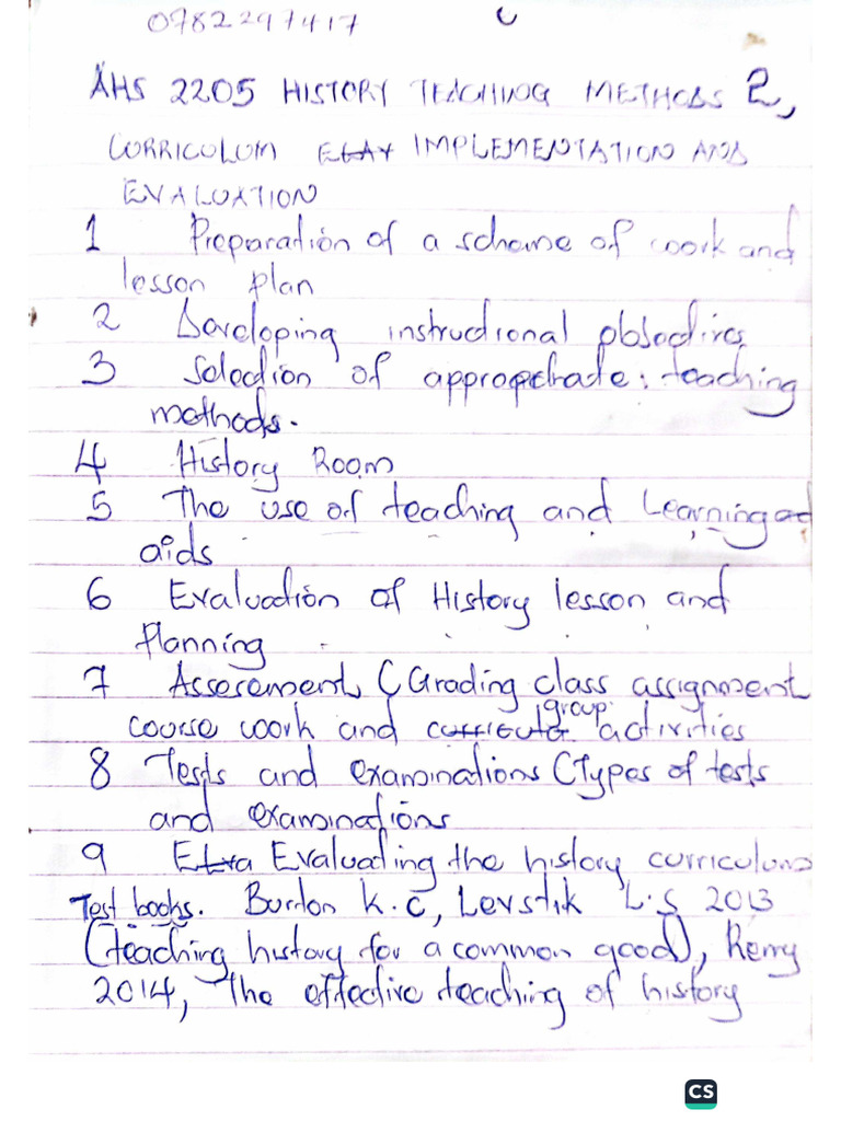 History Teaching Methods | PDF