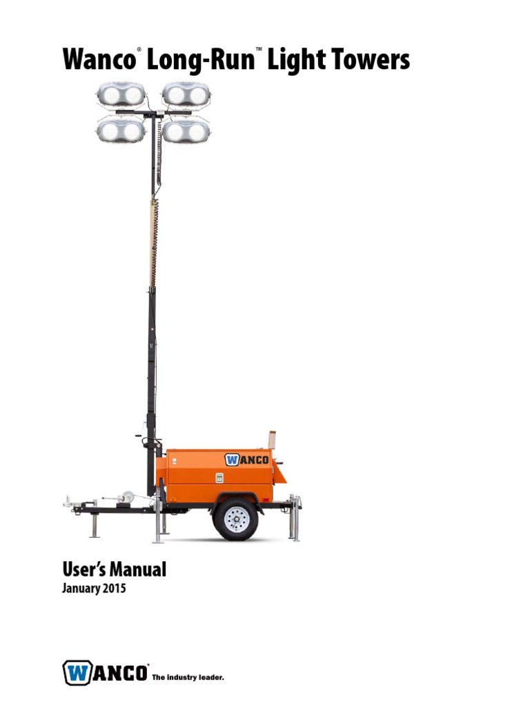 Wanco Light Tower Parts Manual | PDF