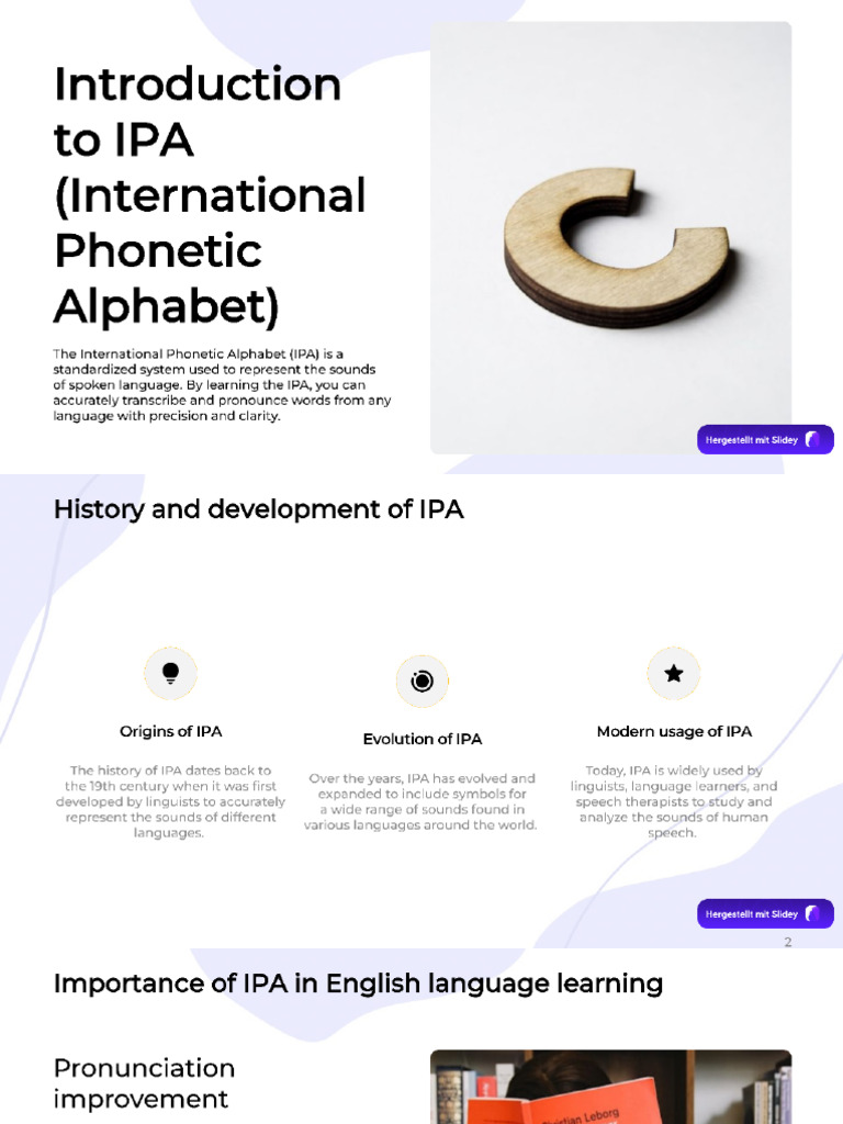 IPA English Präsentation | PDF