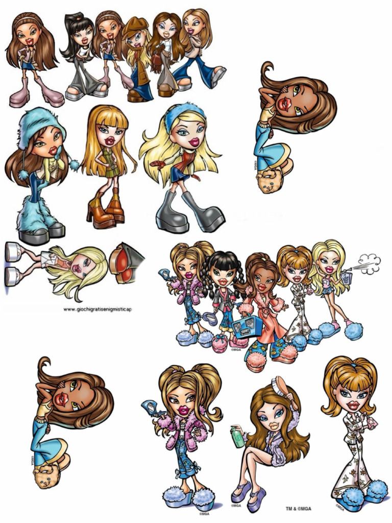 Plantilla Stickers Bratzz | PDF