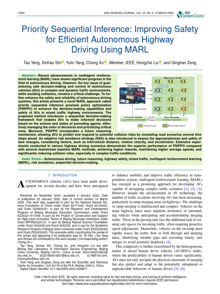 Priority Sequential Inference Improving Safety For Efficient Autonomous ...