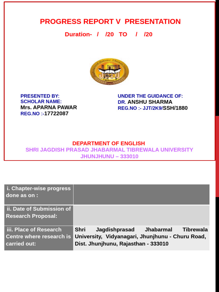 5 Progress Report PPT | PDF | Identity (Social Science) | Feminism