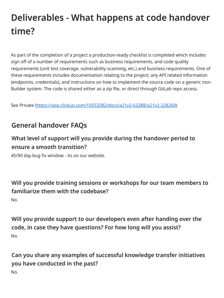 Deliverables - What Happens at Code Handover Time-2025061016411014 | PDF