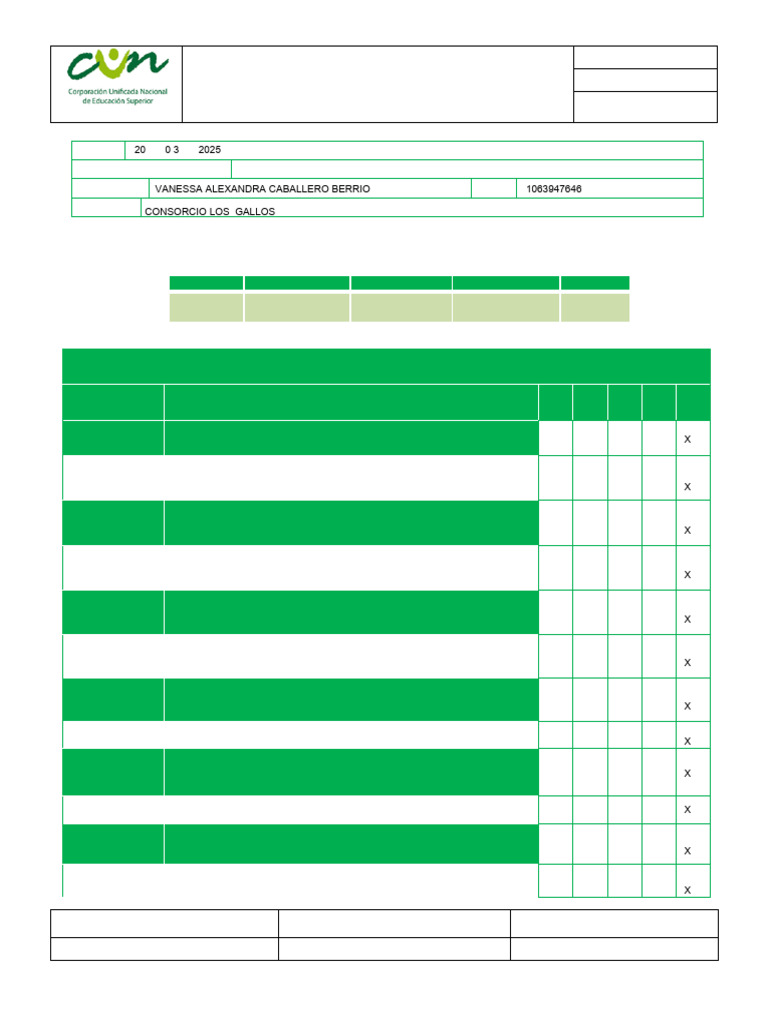 Formato de Seguimiento | PDF | Cognición | Aprendizaje