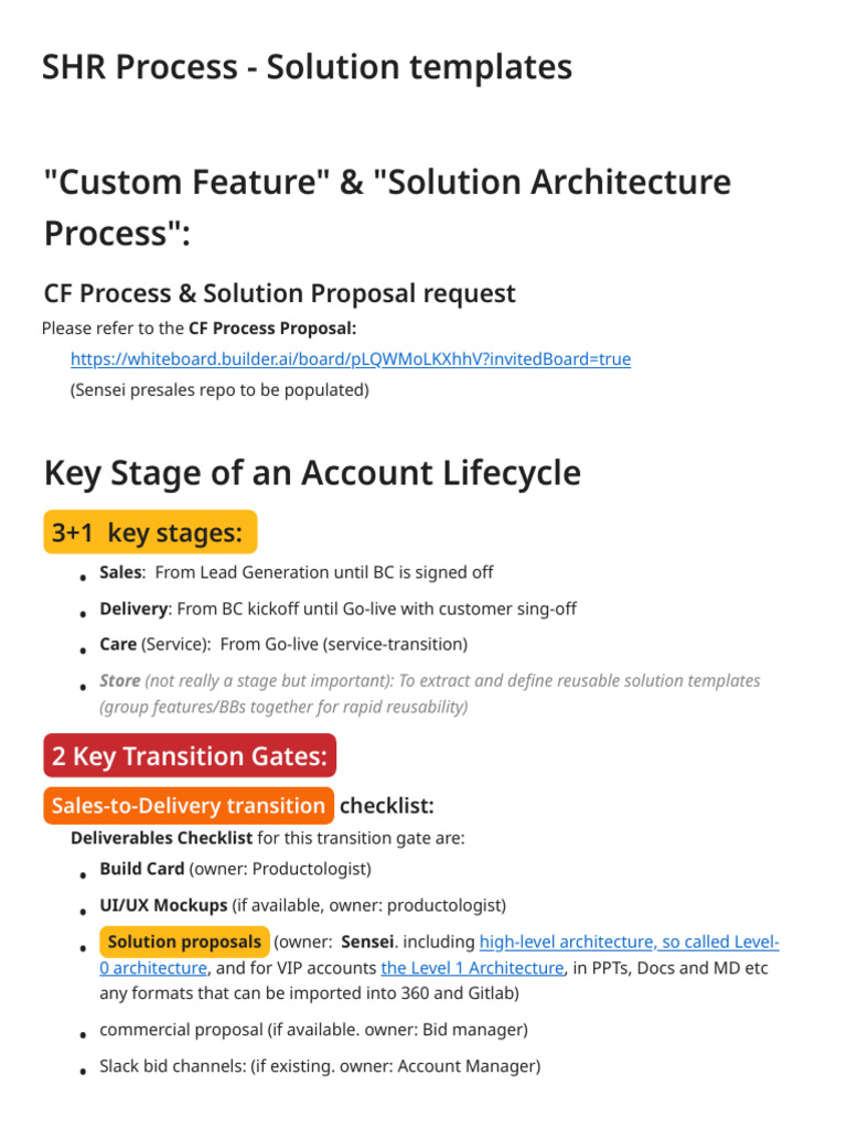 SHR Process - Solution Templates-2025061016465215 | PDF | Computing ...