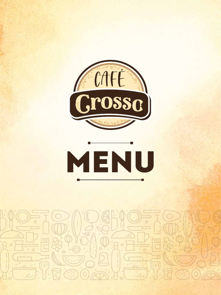 CROSSO CAFE - Menu - A4 - 29 - 04 - 2022 - New - SM | PDF