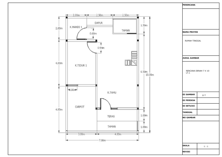 Denah 6 Rev PDF | PDF