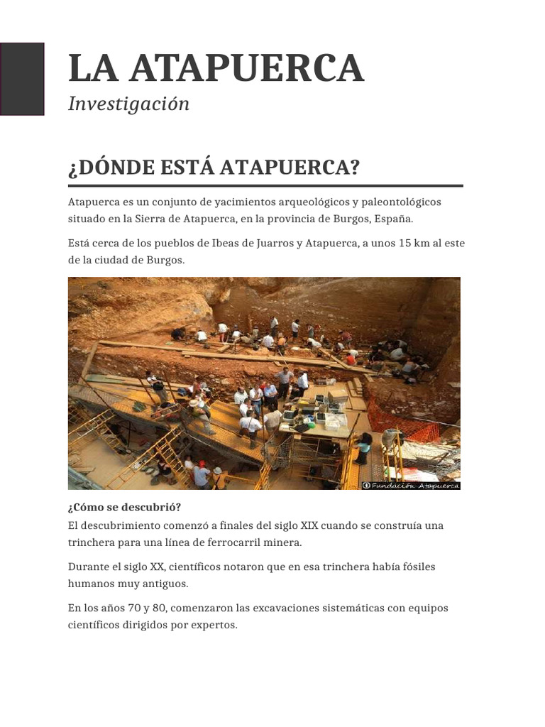 Atapuerca | PDF