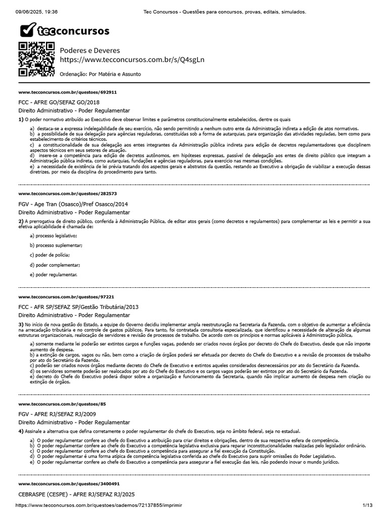 Tec Concursos - Questões para Concursos, Provas, Editais, Simulados ...