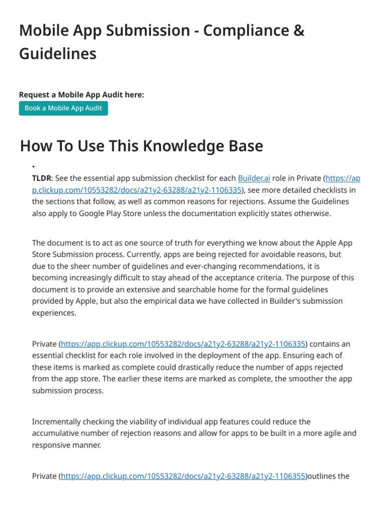 Mobile App Submission - Compliance & Guidelines-2025061016572328 | PDF ...