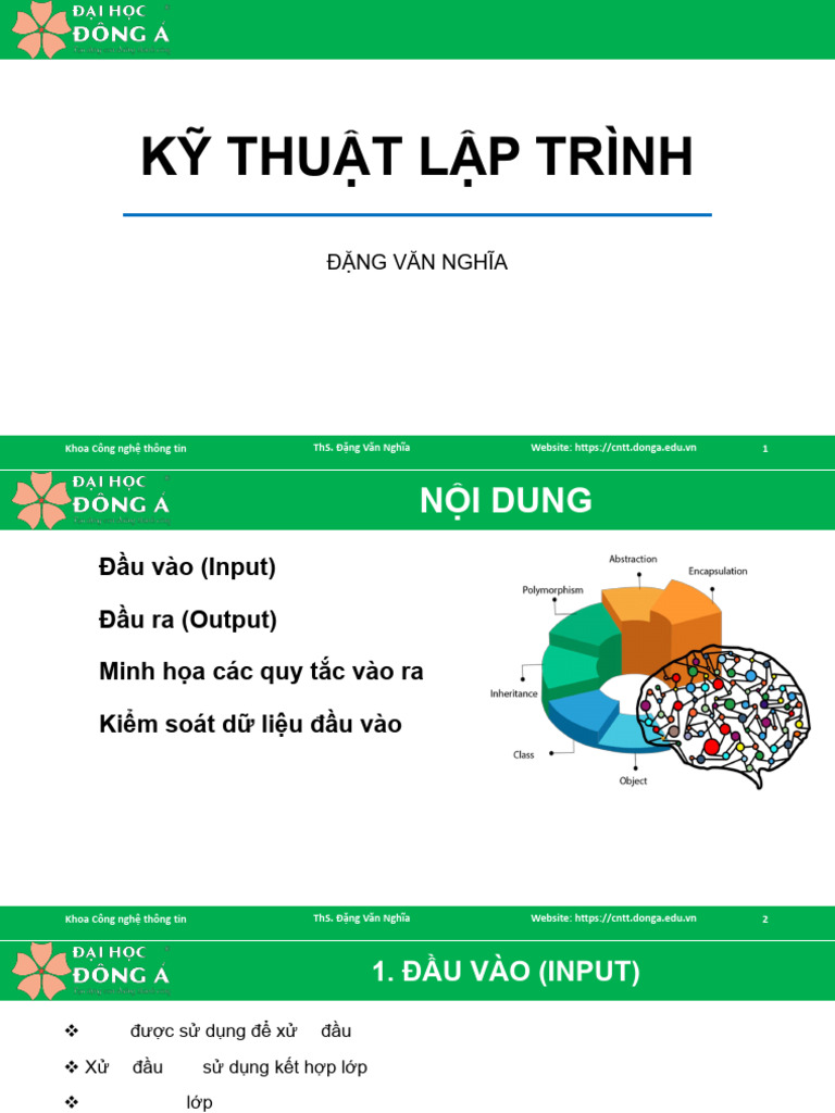 BG K Thut LP TRNH CHNG 5. Vo Ra | PDF