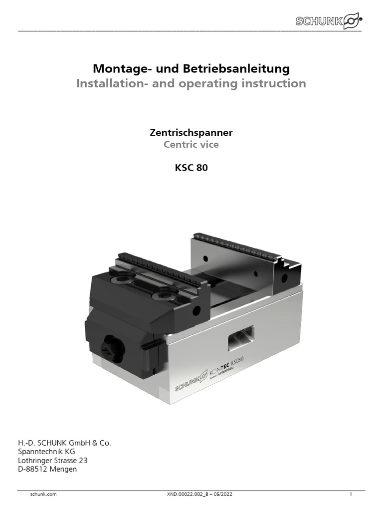 KONTEC KSC 80 Operating Manual | PDF